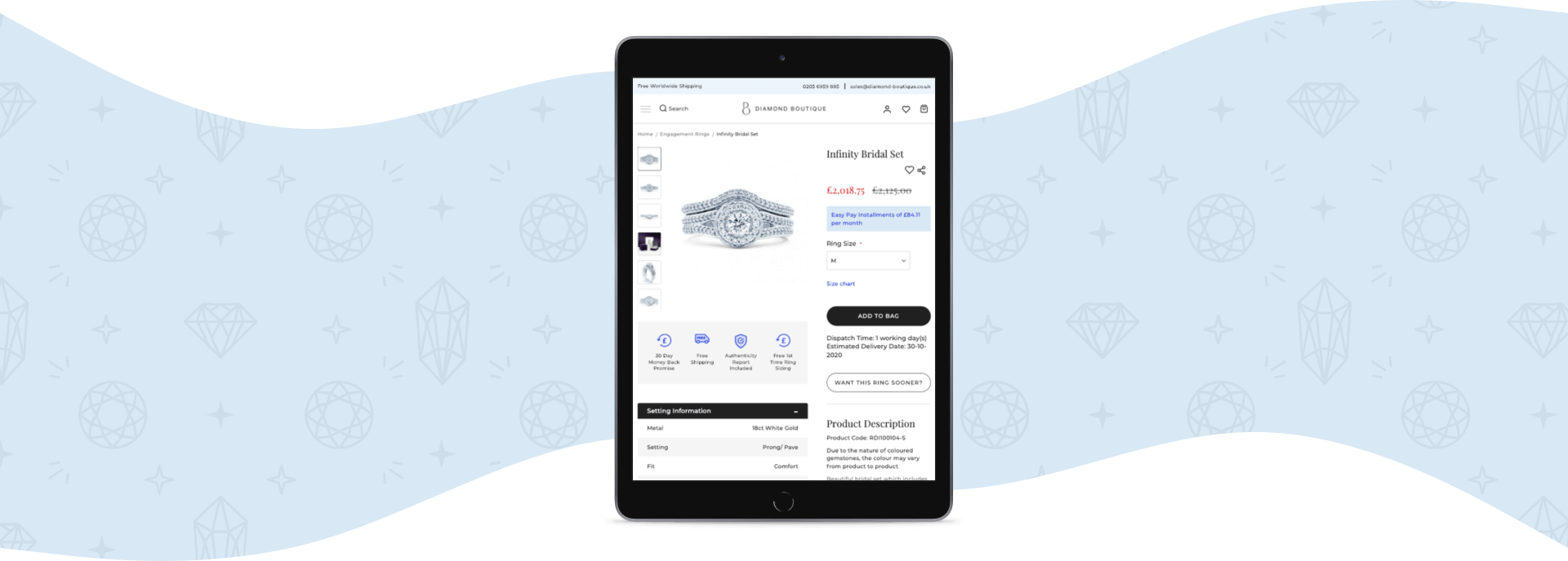 Diamond Boutique - Online Jewelry Store - Magneto IT Solutions